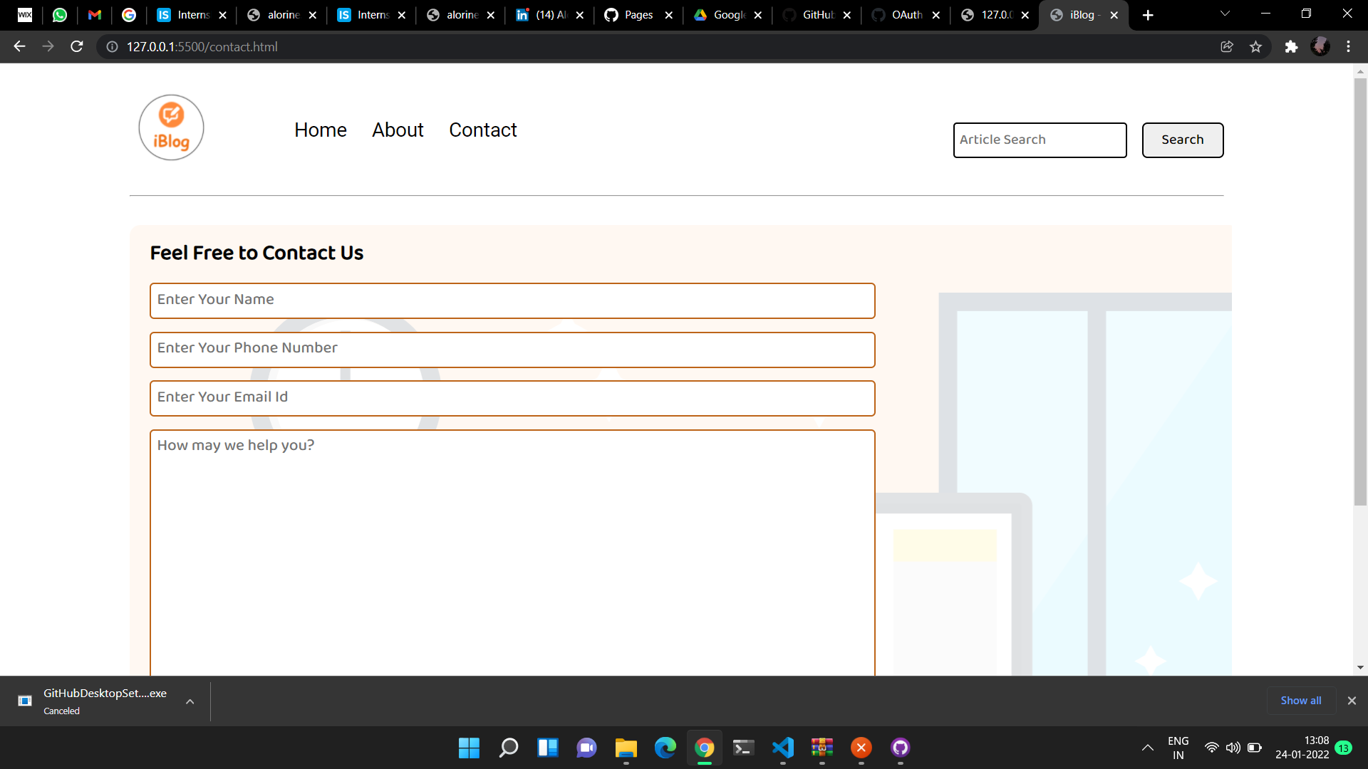 GitHub - sohammore06/Blog_Template