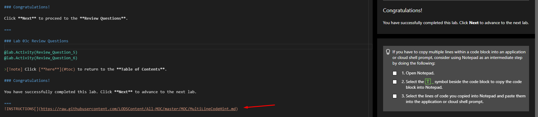 broken type text with PS script · Issue #413 · MicrosoftLearning/AZ-104 ...