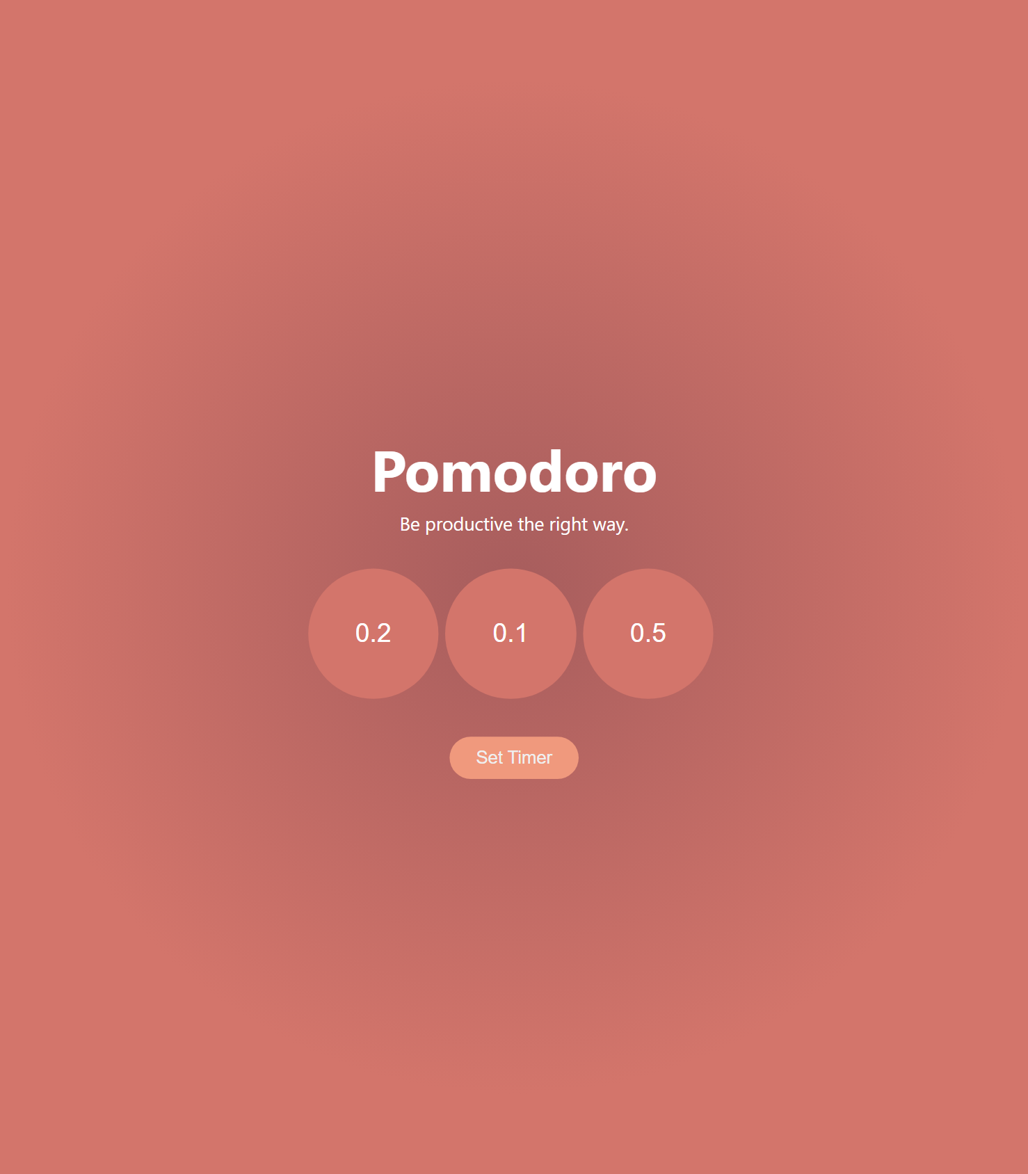 Github Noahcrown Pomodoro Timer Final A Straightforward Pomodoro Timer Application For