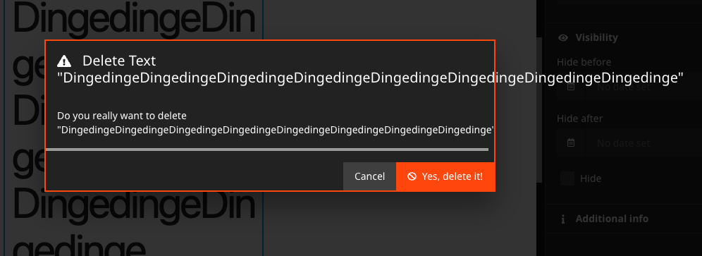 Bug Text Overflow In Node Deletion Modal Dialog · Issue 3295 · Neosneos Ui · Github 