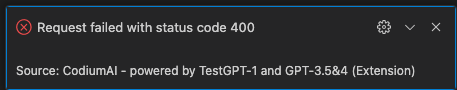 Getting an unclear 400 error message on some repos · Issue #72 · Codium-ai/codiumai-vscode ...