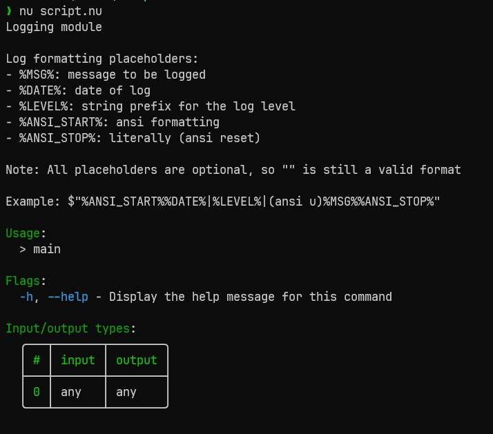 "help main" in a script that has some sort of top level import/use shows the wrong help message ...