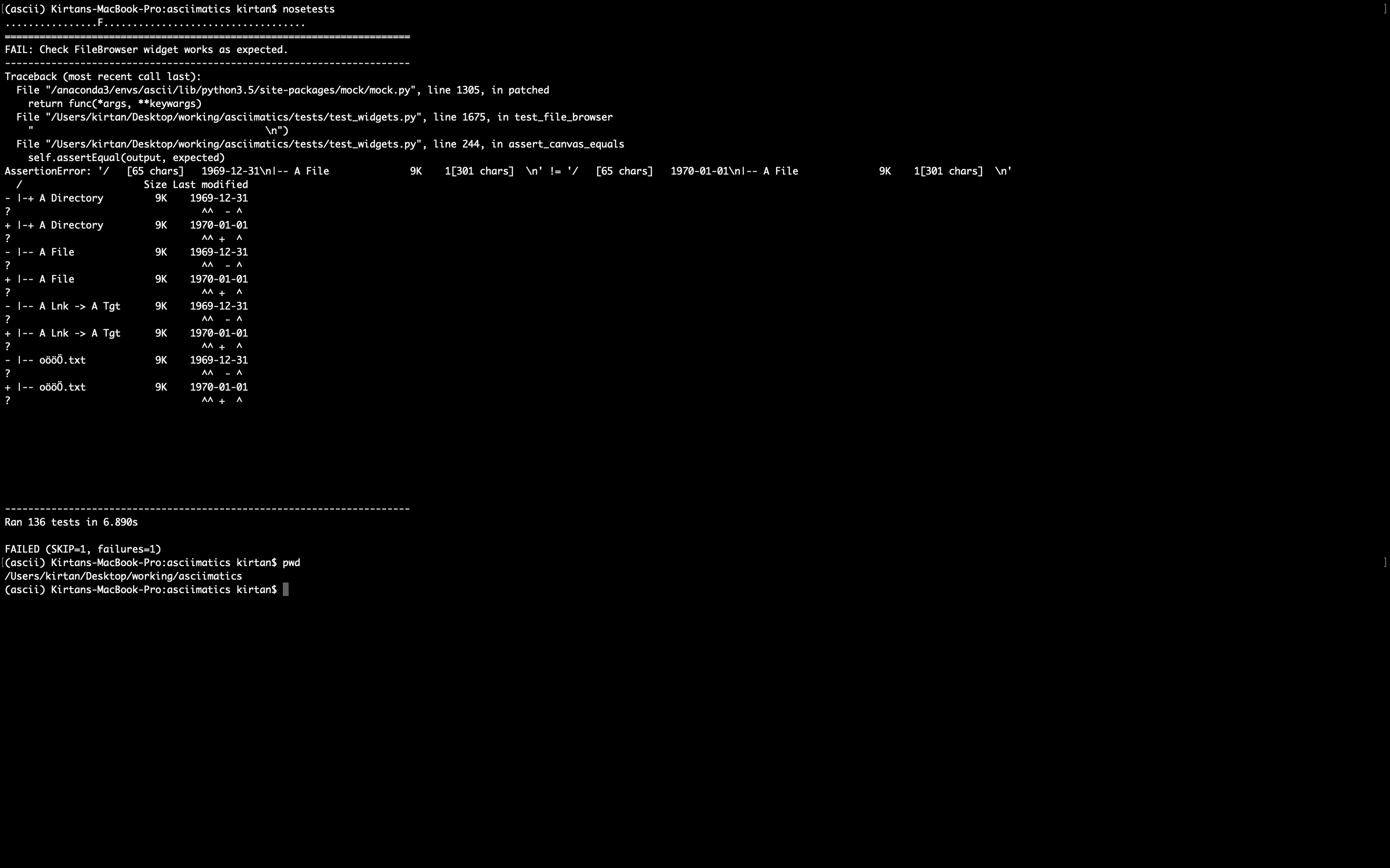 FileBrowser filter files · Issue #186 · peterbrittain/asciimatics · GitHub