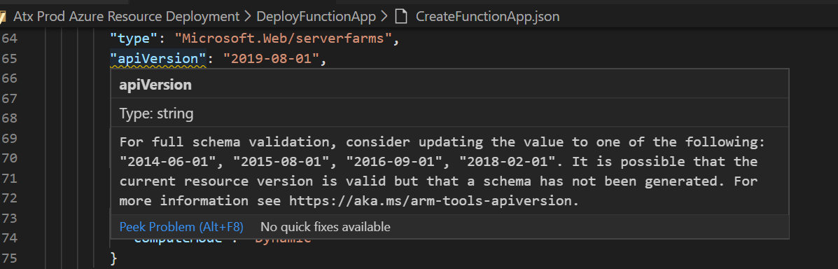 Apiversion Not Getting Latest Versions · Issue 627 · Microsoftvscode Azurearmtools · Github