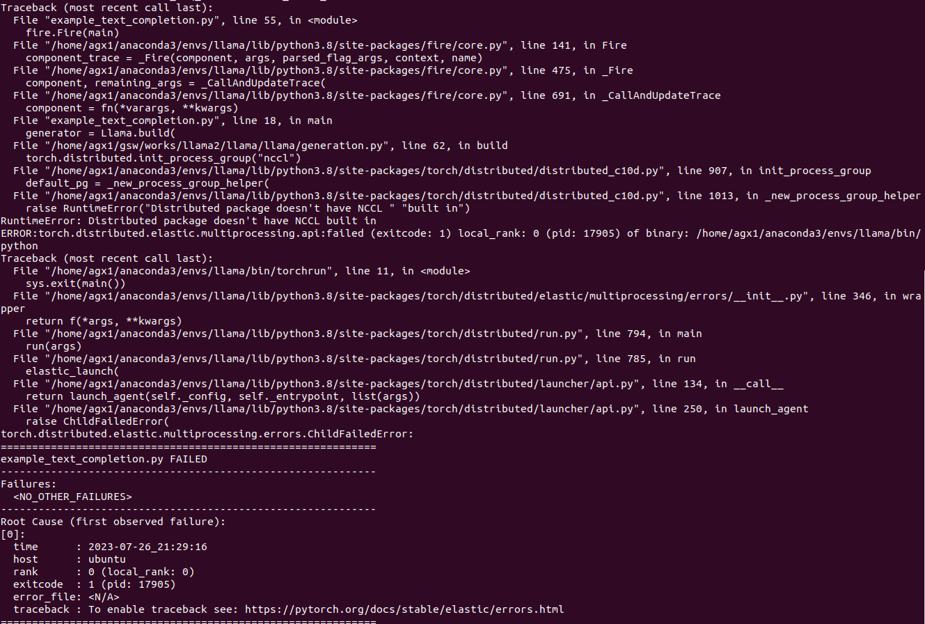 Distributed package doesn't have NCCL built in · Issue #50 ...