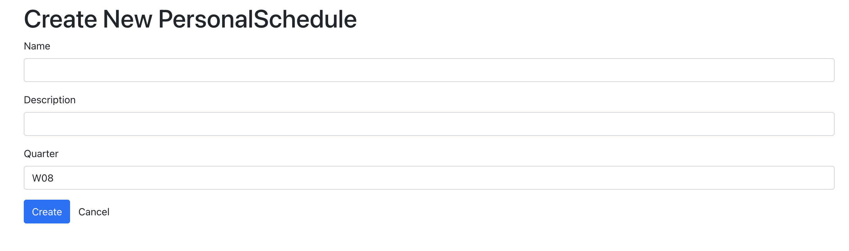 FRONTEND: Name for personal schedule should be limited to 15 characters · Issue #8 · ucsb-cs156 ...