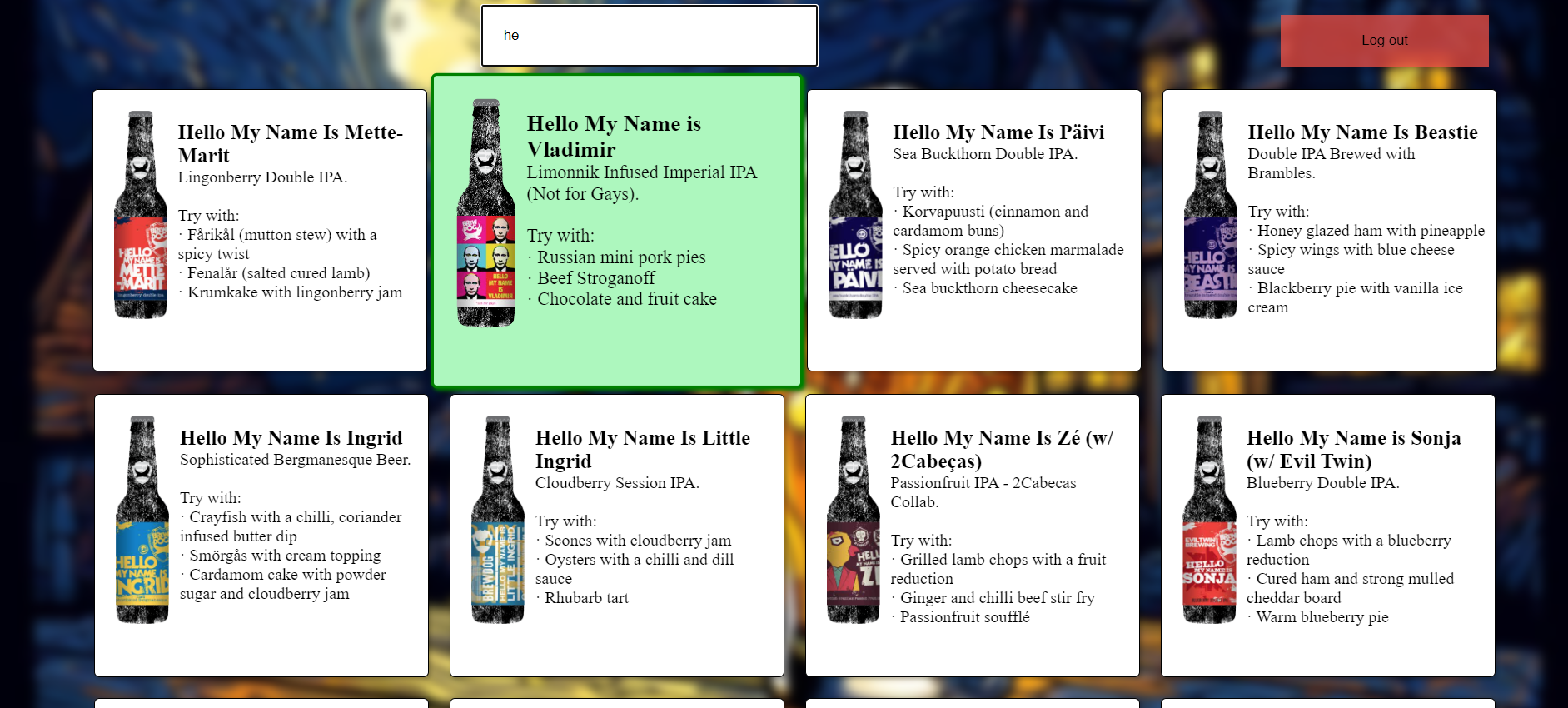 GitHub - akankshaajoshi/punk-api-cards: Punk API cards - Fetched data from API to create a ...
