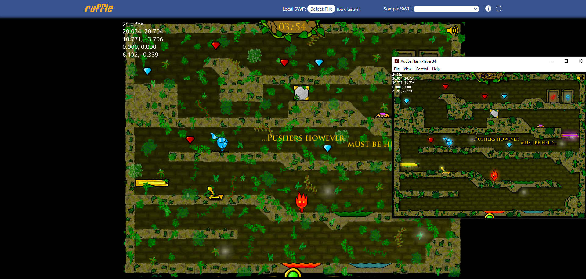 Leaf textures on the track during first level in fireboy and watergirl tas · Issue #11939 ...