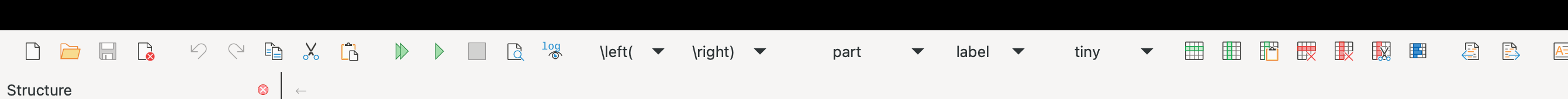 In toolbar of macOS style "part" replaced by icon · Issue #3104 · texstudio-org/texstudio · GitHub