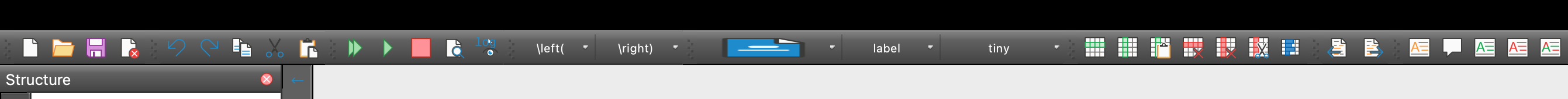 In toolbar of macOS style "part" replaced by icon · Issue #3104 · texstudio-org/texstudio · GitHub