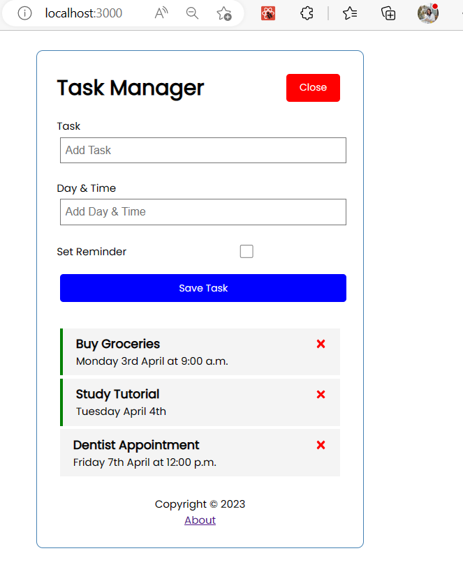 GitHub - NadaHab/TasksManager: React Application for handling tasks