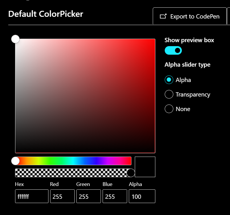 ColorPicker slider not showing correctly in high contrast mode · Issue ...