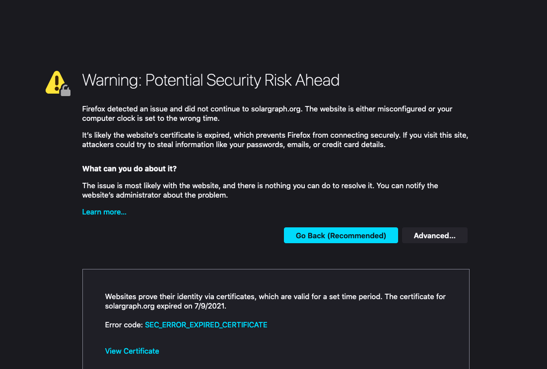 solargraph.org TLS cert expired · Issue #456 · castwide/solargraph · GitHub