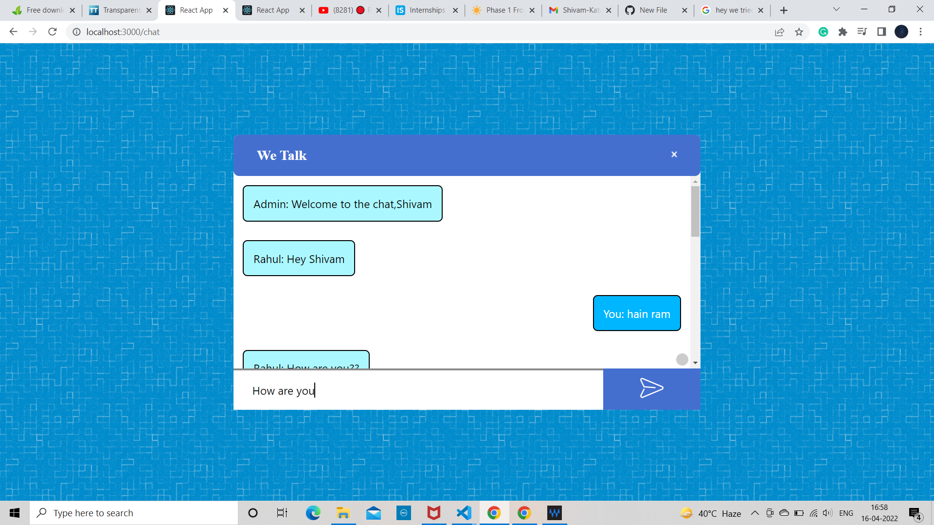 GitHub - Shivam-Katare/React-ChatApp