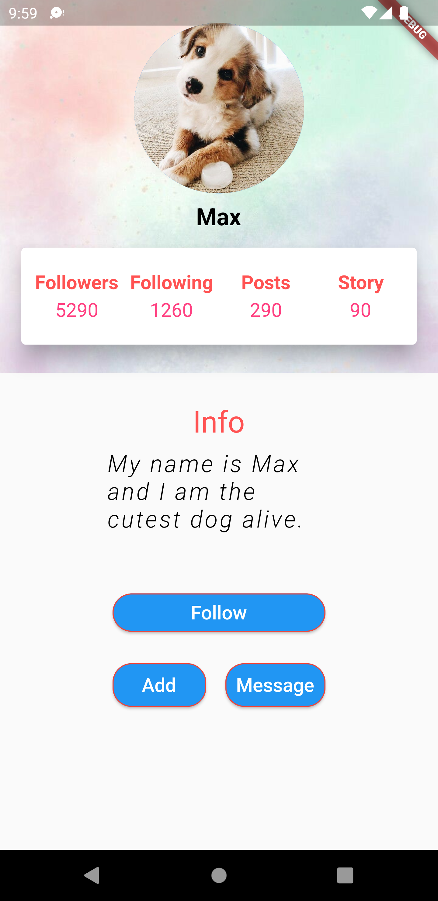GitHub - At0m0verr1de/Profile-Page: First Flutter Project. Just basic ...