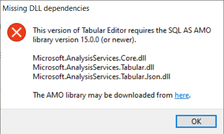 Missing DLL dependencies · Issue #917 · TabularEditor/TabularEditor · GitHub