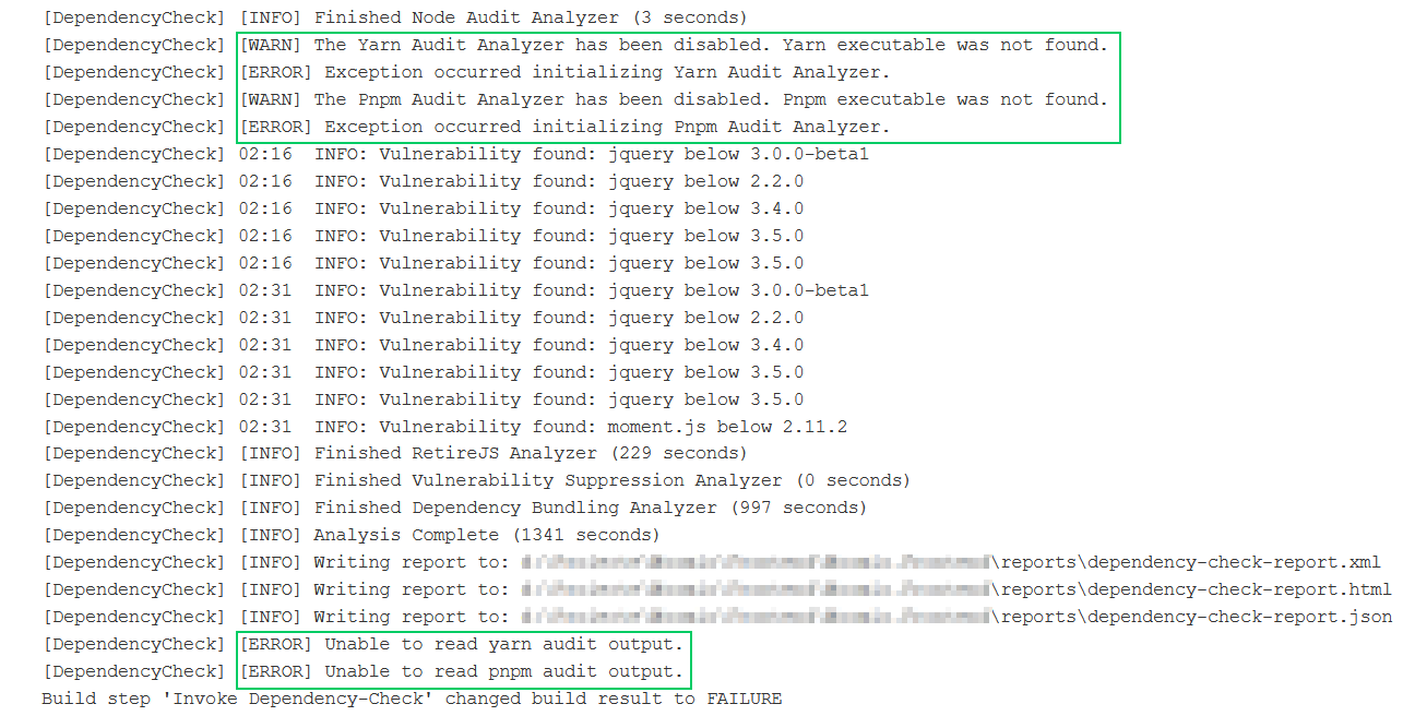 If an analyser is disabled due to missing executable then it should not check for the analyzer ...
