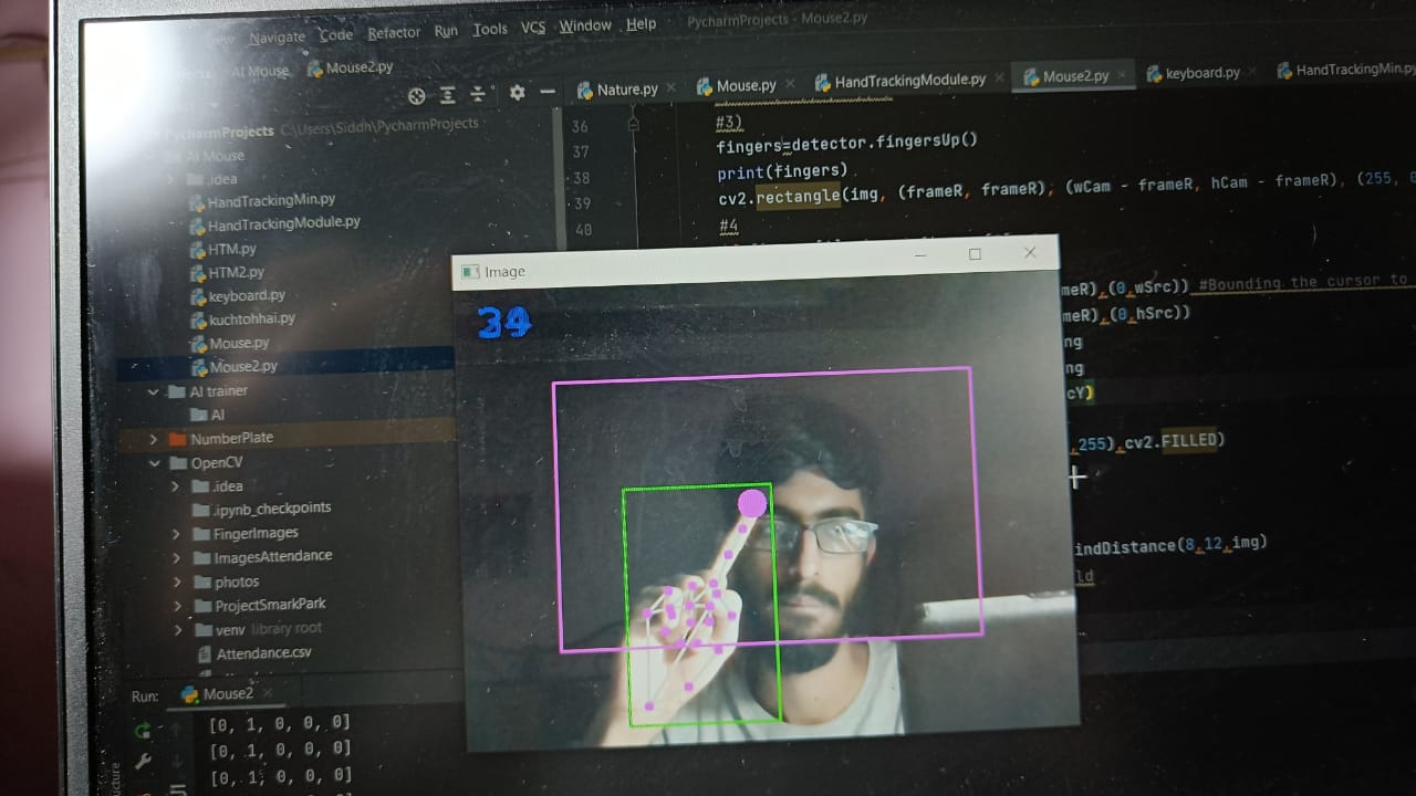 GitHub - VOSID8/Virtual-Mouse: Index finger to move the mouse. Index ...