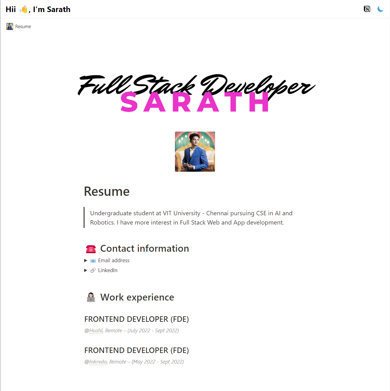 GitHub - SarathAdhi/Nextjs-X-Notion: Make your resume using Notion and ... GitHub - SarathAdhi/Nextjs-X-Notion: Make your resume using Notion and ...