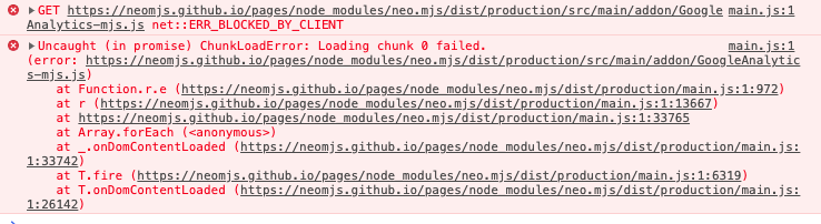 Demo App Breaks With Ublock Origin Enabled · Issue 651 · Neomjsneo · Github 