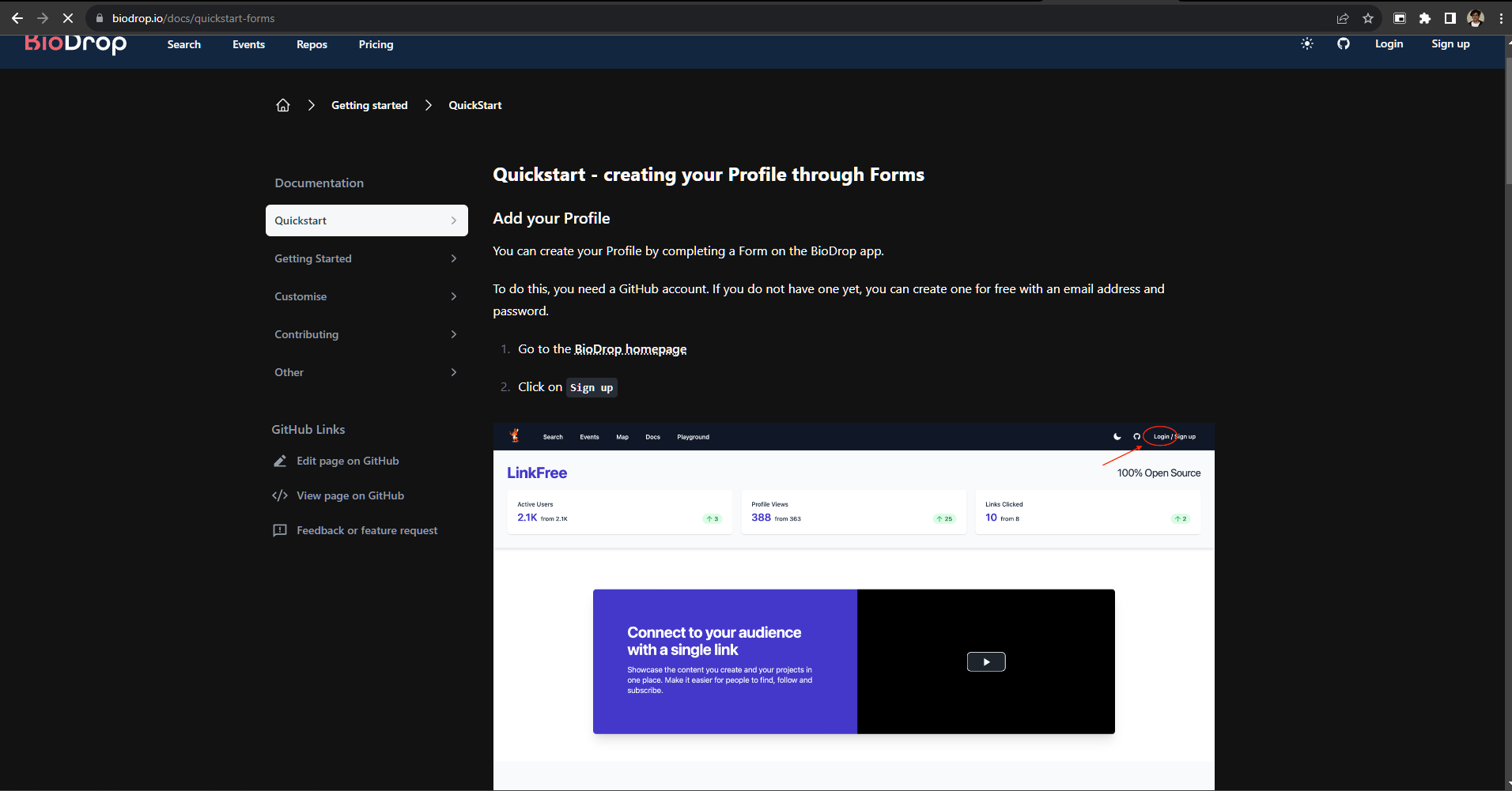 [BUG] Documentation Outdated · Issue #9718 · EddieHubCommunity/BioDrop · GitHub