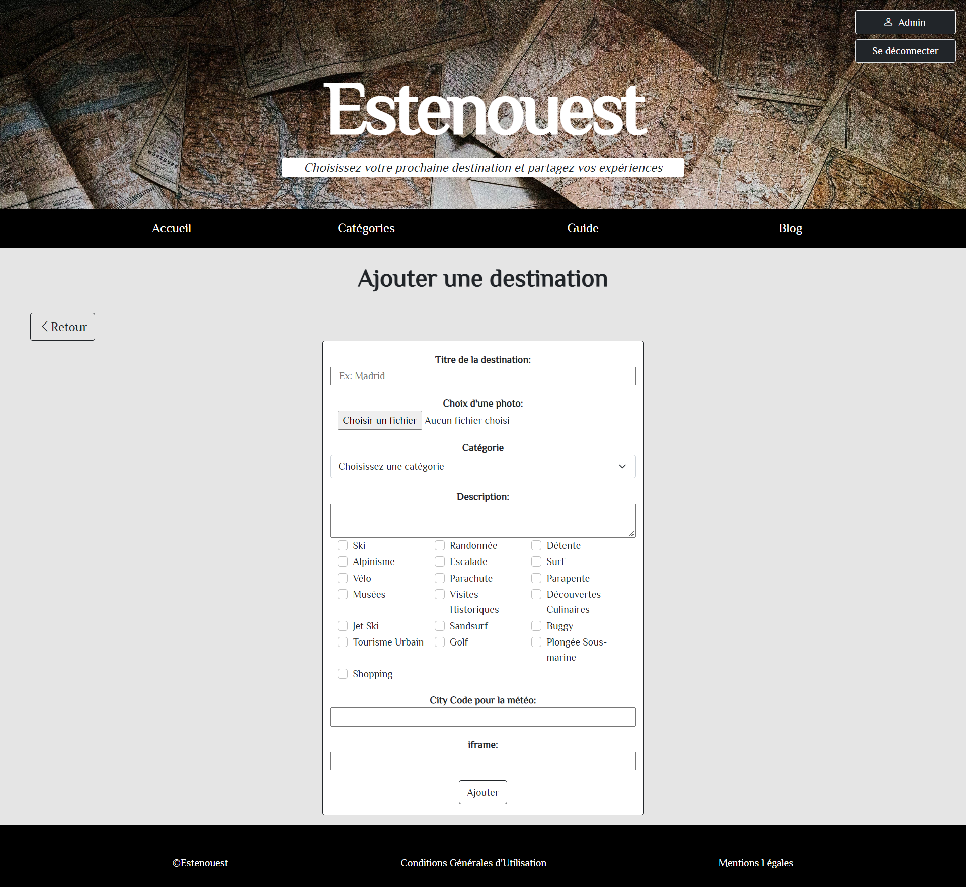 GitHub - Dennisburki/projetPro: Site d'aide a la décision au voyage, avec multiples ...