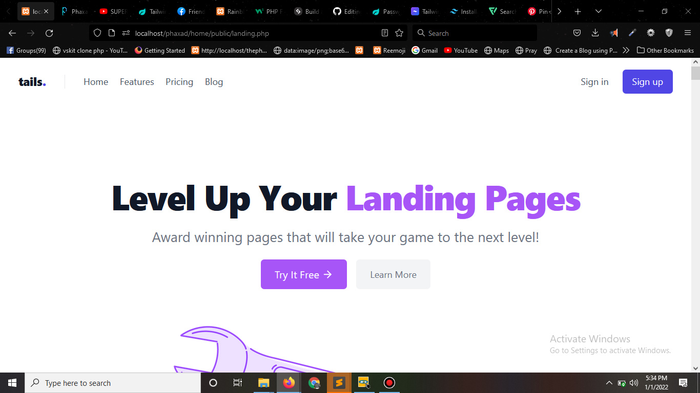 GitHub - phaxadstudios/tails-website: Tails website is a tailwind ...