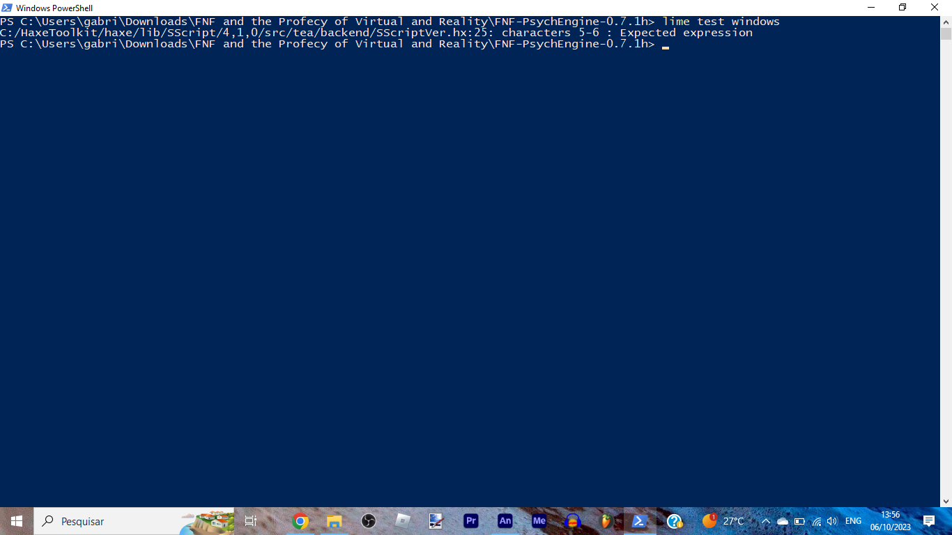 Error in compiling the game! What to do? · Issue #13396 · ShadowMario/FNF-PsychEngine · GitHub