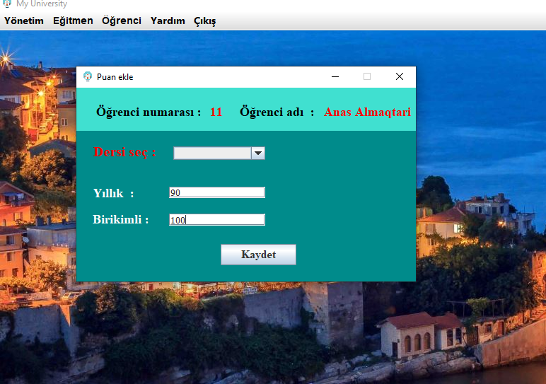 GitHub - an90ass/MyUniversity: A desktop application project for a university system, Adding and ...