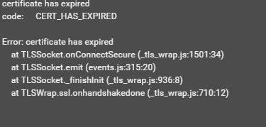 Certificate has expired · Issue #10012 · Nexus-Mods/Vortex · GitHub