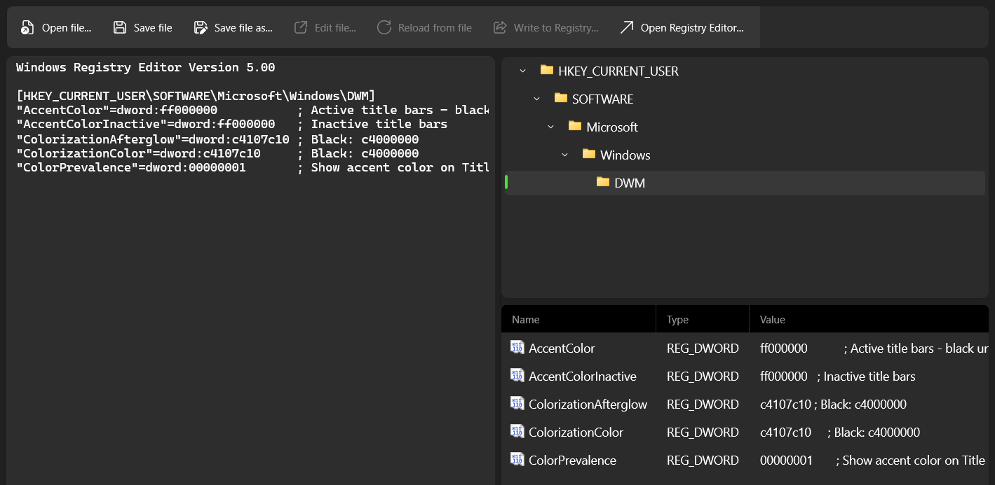 Comments in Same Line Should Have Own Column in Bottom-right Pane ...