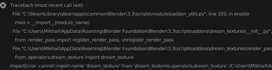 Error after inst · Issue #270 · carson-katri/dream-textures · GitHub