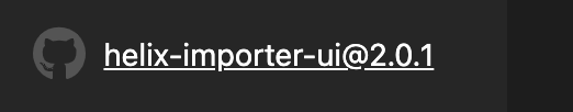 Add version to UI · Issue #51 · adobe/helix-importer-ui · GitHub