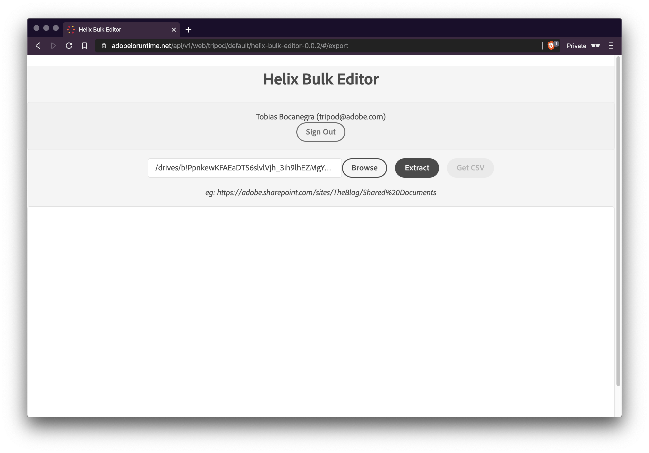 Bulk Editor: Export and Import table · Issue #86 · adobe/theblog · GitHub