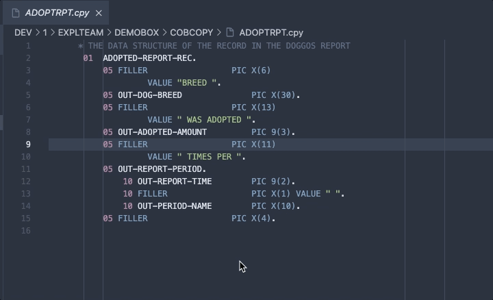 Formatting a COBOL source file ends up in discarding all the unsaved changes · Issue #1622 ...