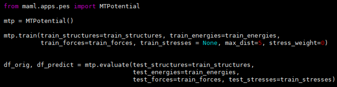 a Code running error (Example for MTP fitting) · Issue #505 · materialsvirtuallab/maml · GitHub