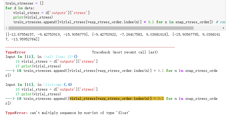 a Code running error (Example for MTP fitting) · Issue #505 · materialsvirtuallab/maml · GitHub