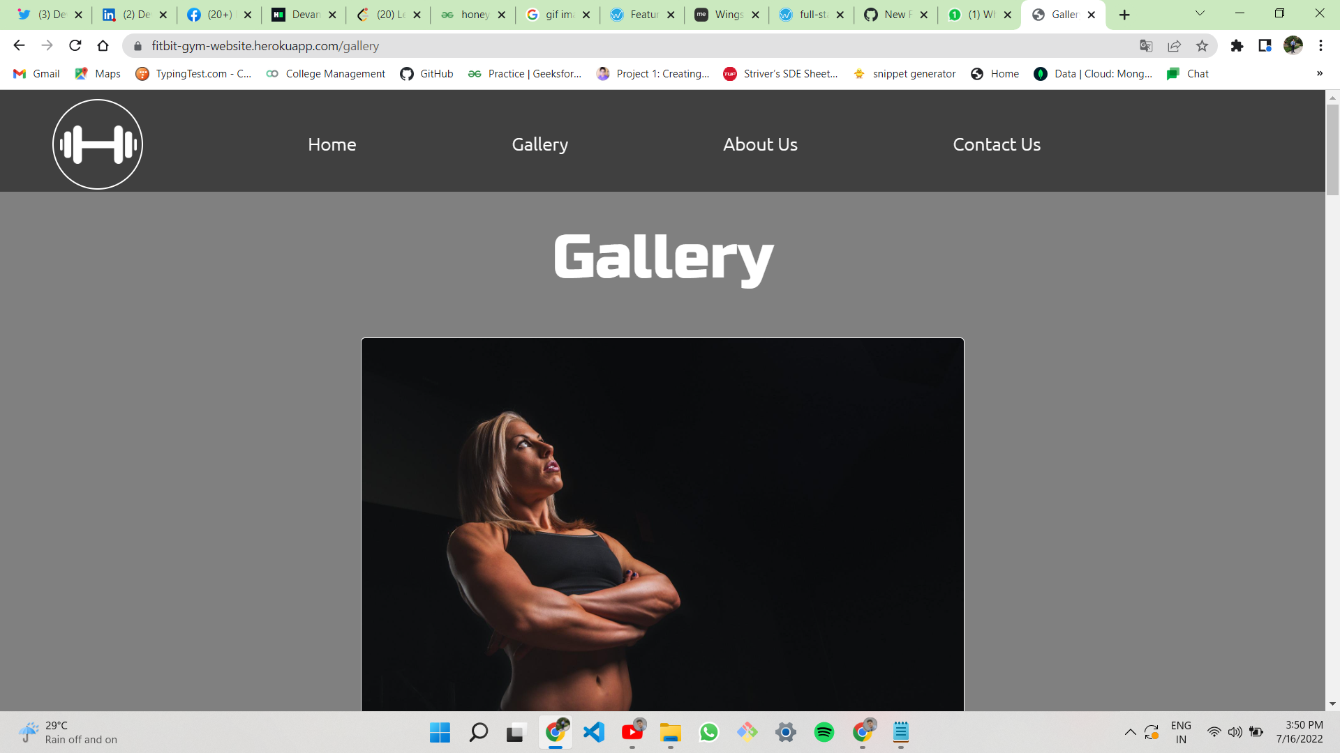 GitHub - honey2438/Fitbit-Gym-Website