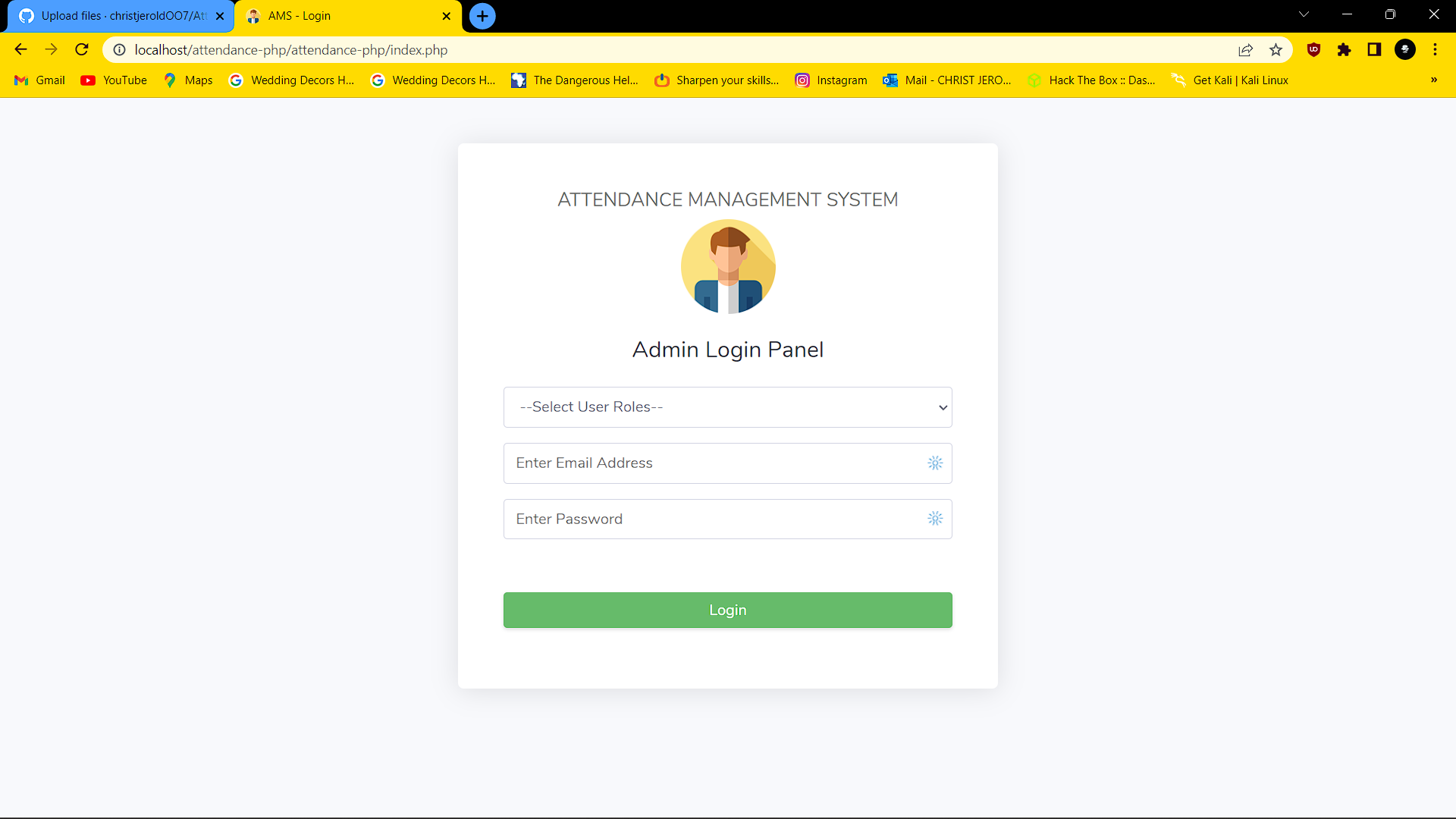 GitHub - christjeroldOO7/Attendance-Management-System