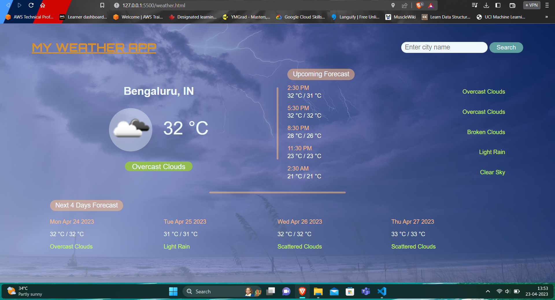 GitHub - vibhutirohan/WeatherApp: A Weather App is a software application designed to provide ...