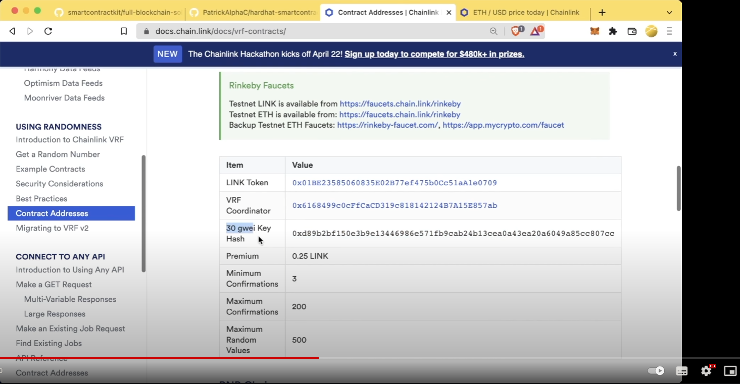 Lesson 9 Hardhat Smart Contract Lottery Can T Find Gaslane Parameter · Smartcontractkit Full