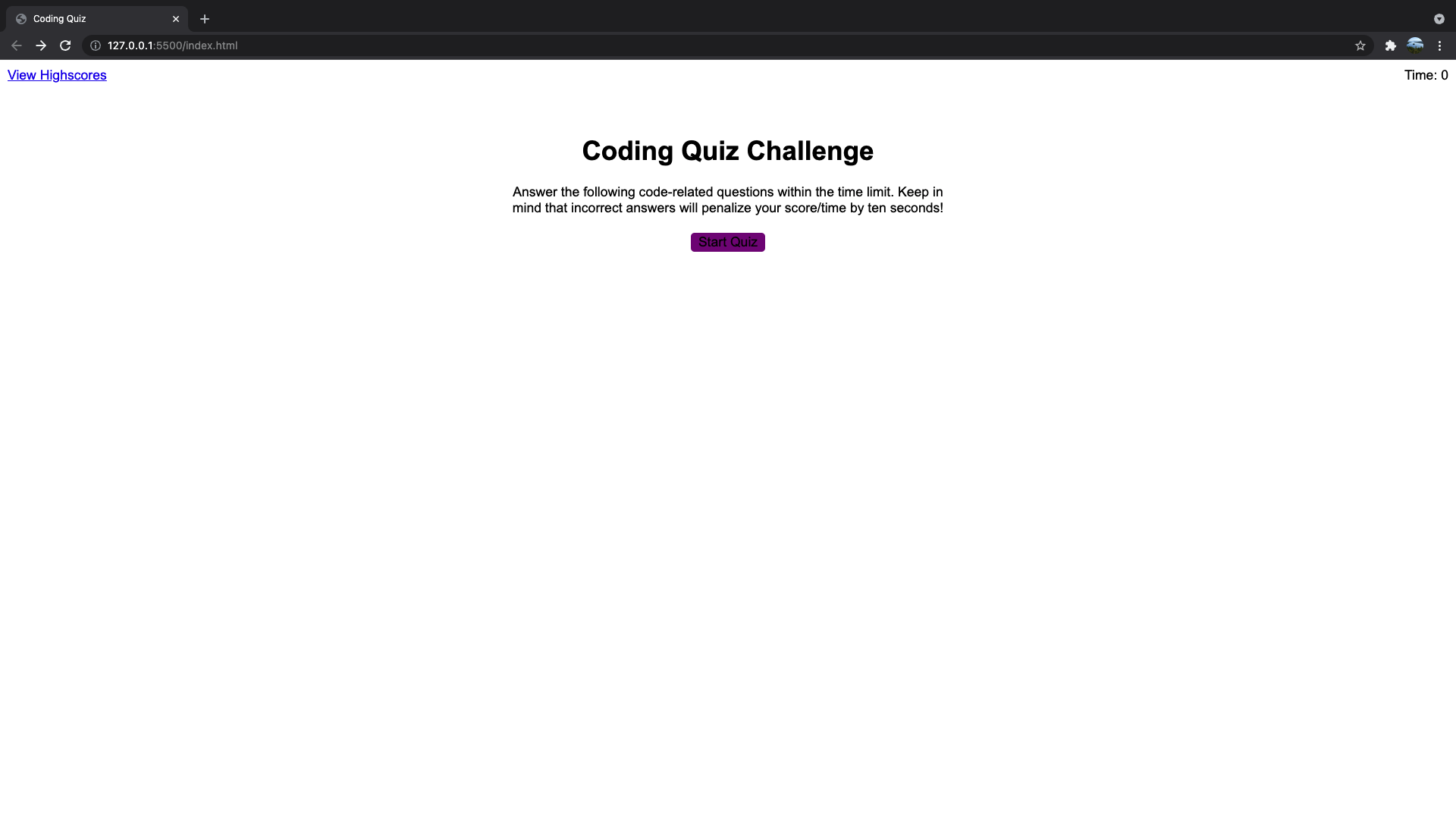 Github Cameronquicksallcode Quiz 