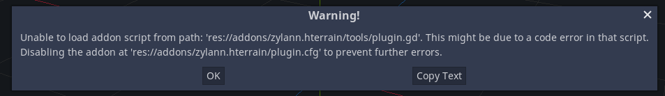 Loading Project Fails With Missing Dependency Errors · Issue 5 · Zylann Godot Hterrain Demo
