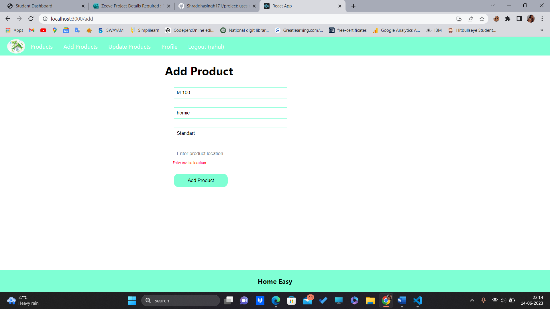 Github Shraddhasingh171project Uses Nodejs Mongodb For Backend And Postman Api For Data 6808