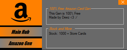 GitHub - aktivkohlefilter/amazongen: Amazon Store Card Generator