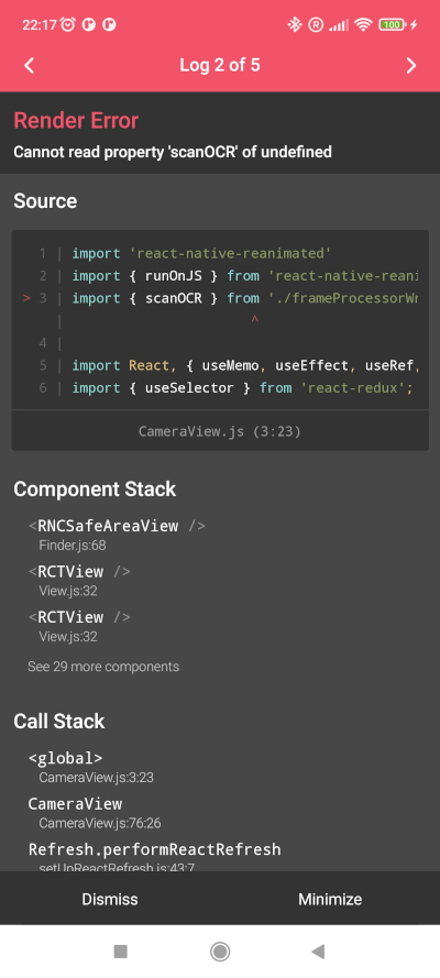 Issues with a custom frameProcessor - undefined is not a function, js engine: hermes · Issue ...