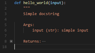 Python docstring folding · Issue #37052 · microsoft/vscode · GitHub
