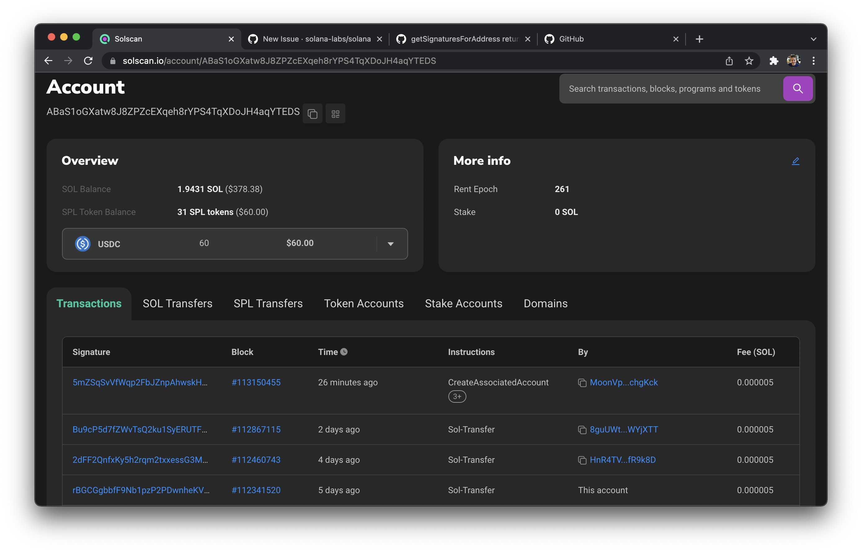 Transient missing tx history for accounts · Issue #22110 · solana-labs ...