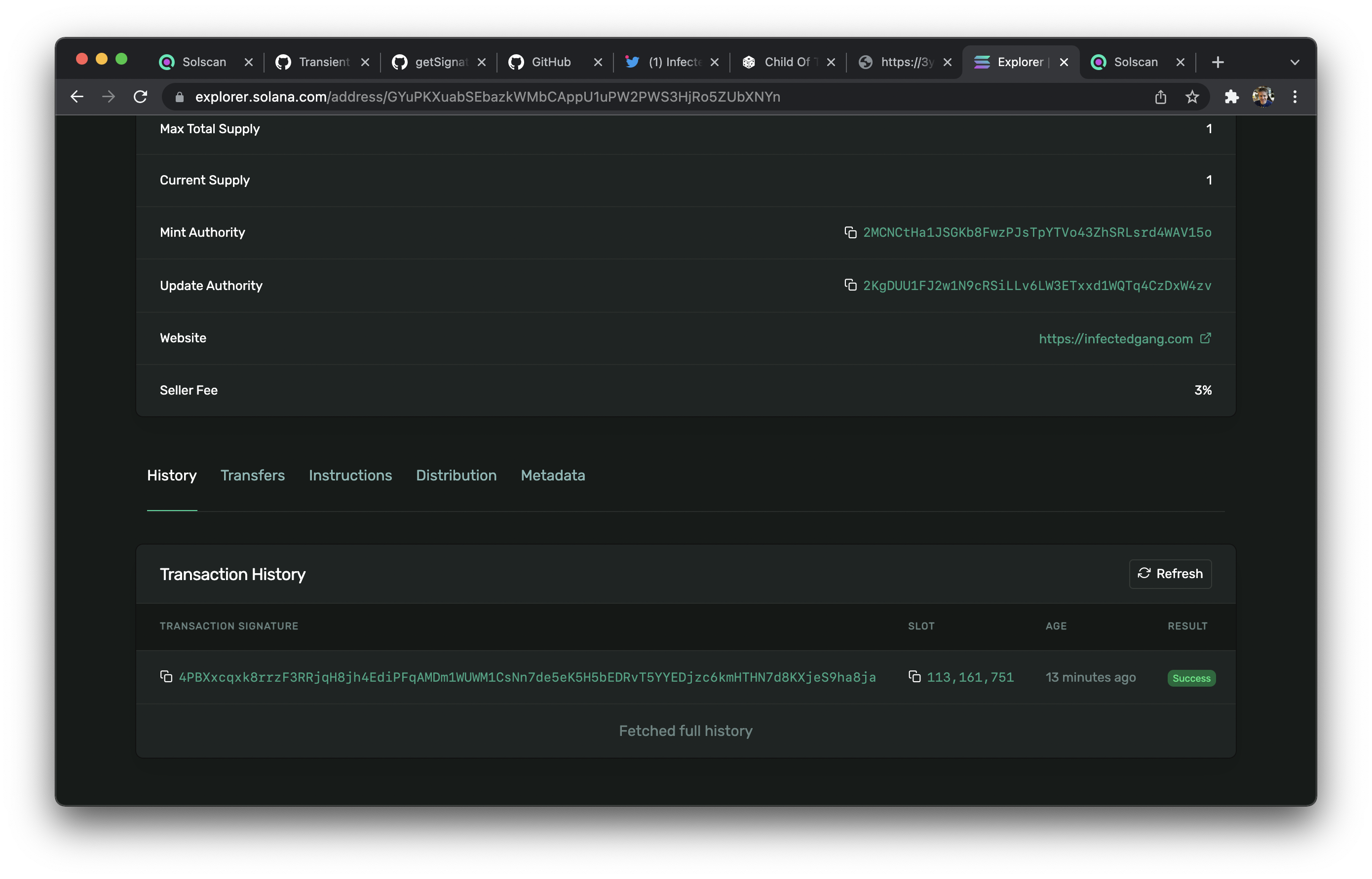 Transient missing tx history for accounts · Issue #22110 · solana-labs/solana · GitHub