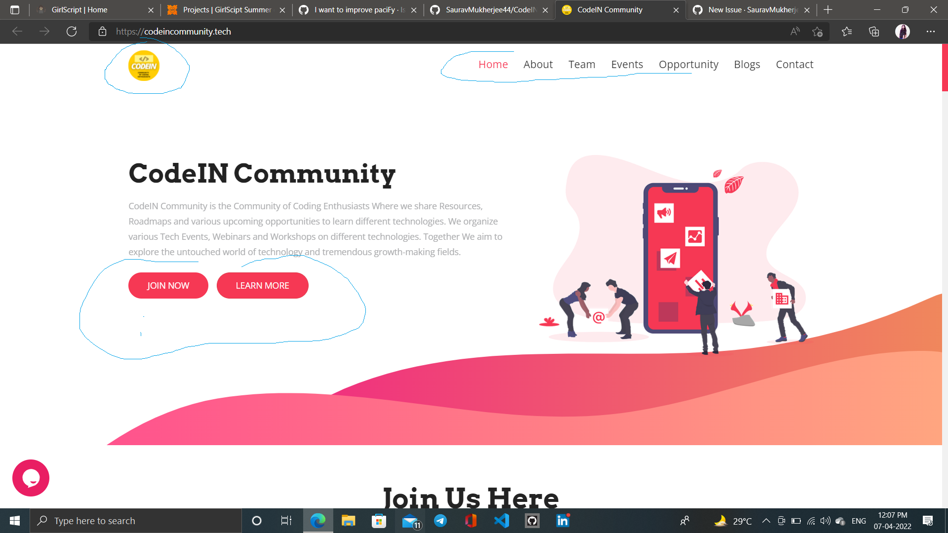 want to improve logo visibility · Issue #232 · SauravMukherjee44/CodeIN-Community-Website · GitHub